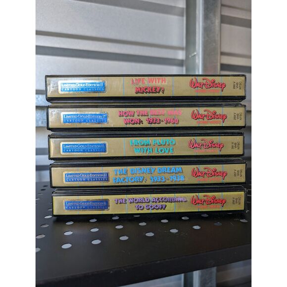 Disney | Media | Disney Limited Gold Edition Ii Vhs Lot Of 5 Mickey ...